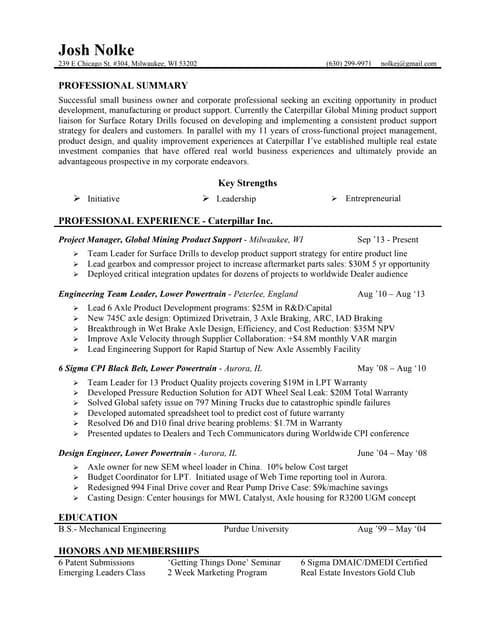 Joshua Hocevar - Resume 2017 | PDF