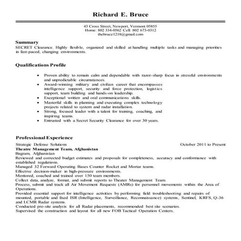 Richard Bruce Resume 1 classical word | DOCX