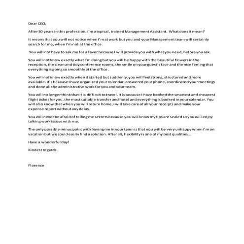 Dear CEO | DOCX