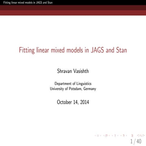 Paris Lecture 3 on Bayesian Linear Mixed Models | PDF