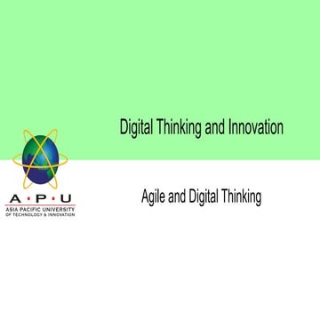 Digital thinking and innovation 03 Agile and Digital Thinking.pptx
