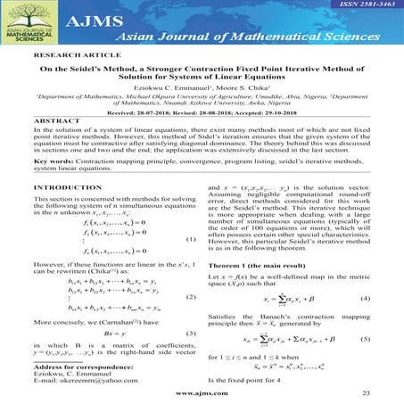 Convergence Analysis | PPTX