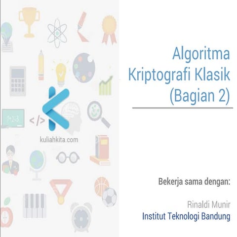 Kriptografi - Algoritma Kriptografi Klasik (bagian 2) | PDF