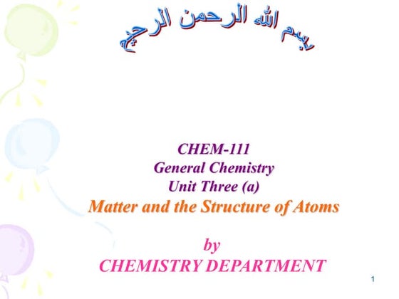 Grade 9, U1-L9-Atomic structure | PPT | Chemistry | Science