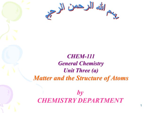 Grade 9, U1-L9-Atomic structure | PPT