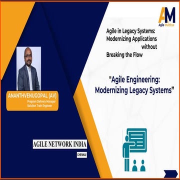 Anin Chennai April 2024 Agile Engineering Modernizing Legacy Systems By Ananth Venugopal Ppt