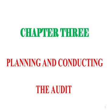 03 Auditing CH 3.ppt materials for audit | PPT