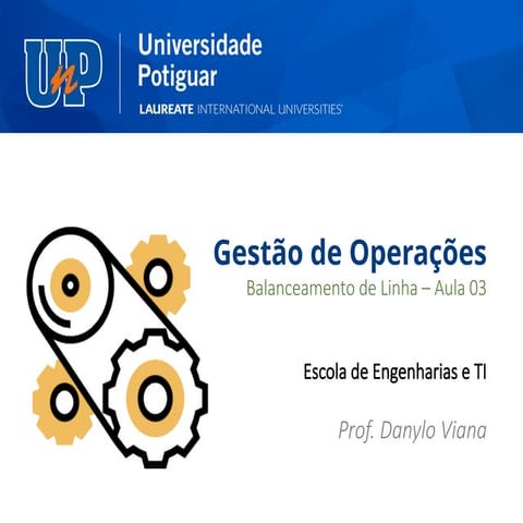 Gestão de Operações - Balanceamento de Linha | PPTX