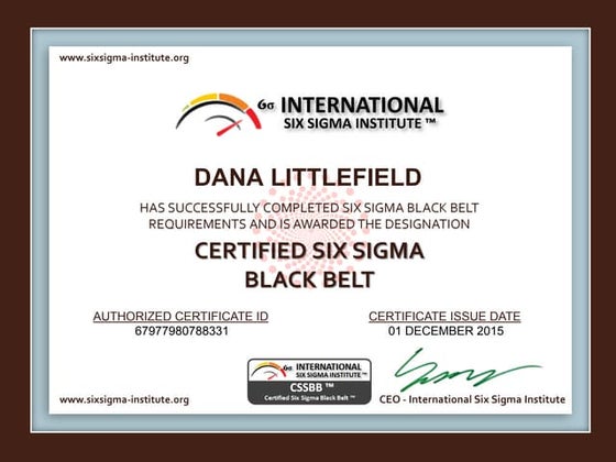 SixSigma Master Black Belt | PPT