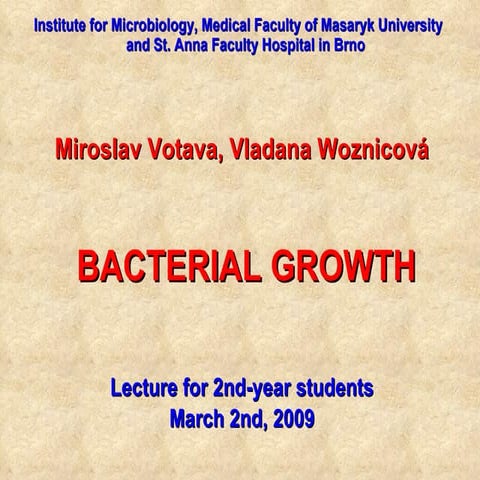 Calculating bacterial growth | PDF