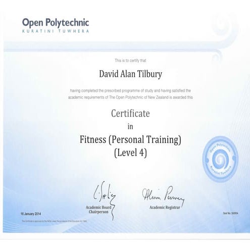 PT Level 4 Certificate copy | PDF