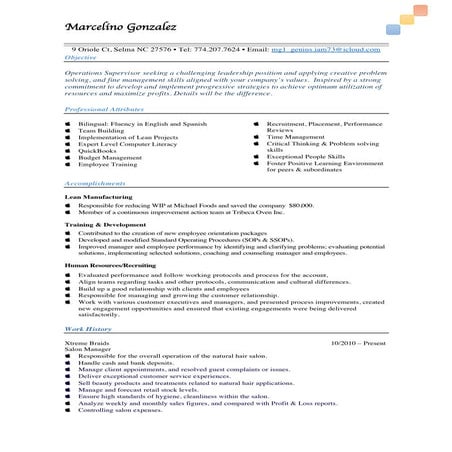MGL Resume 2016 | PDF