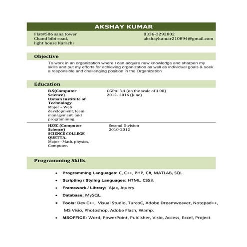 AKSHAY RESUME | PDF