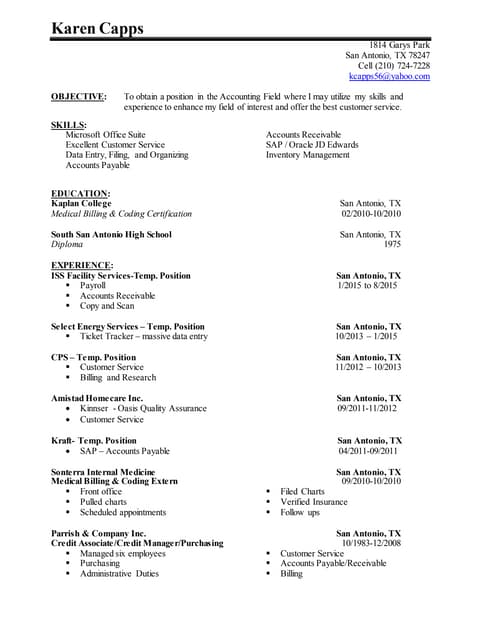 Karen Capps presentations