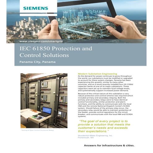 WM Siemens IEC 61850 Flyer 081914 | PDF