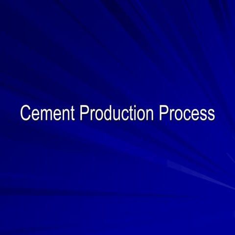 Cement plant Process for production people.ppt