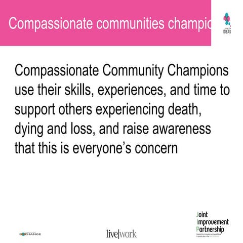 Compassionate Communities Champion | PPT