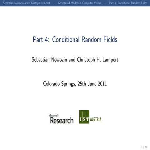 03 conditional random field | PDF