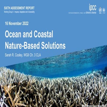 Nature-based solutions for ocean and coastal management | PPTX