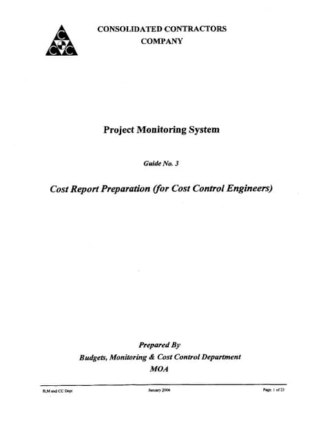 05 method to the determination of percentage completion and forecast ...