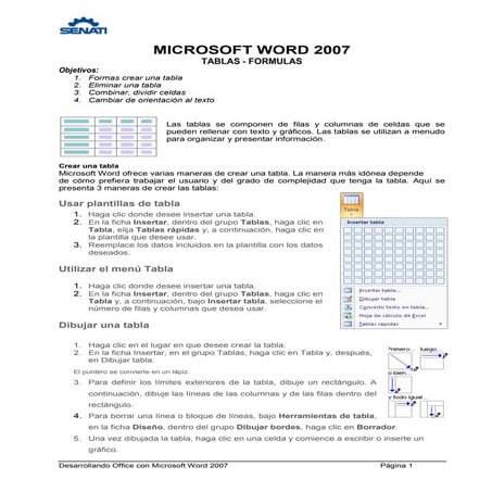 crear tablas en word | DOCX