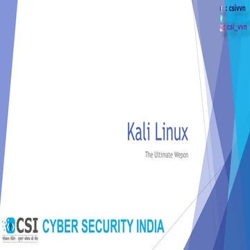 Hackers OS Kali Linux for Penetration Testing - By Cyber Expert Amish ...