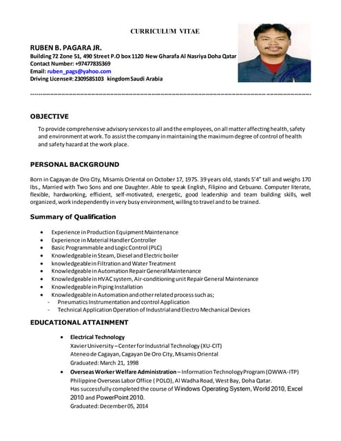 CV-Eng. Mohamed Badrawy | PDF