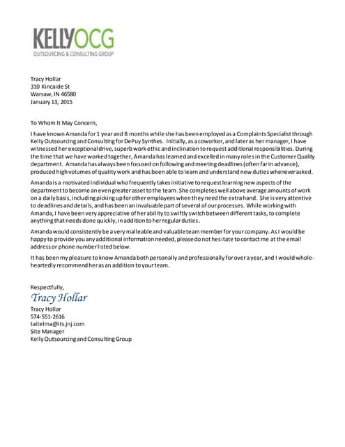 Virginia Reference Letter | PDF