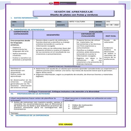 Hojas De Trabajo De Artes Del Lenguaje De Quinto Grado Plan 5to Grado