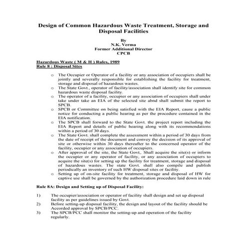 Design & construction of secure waste landfill | PDF