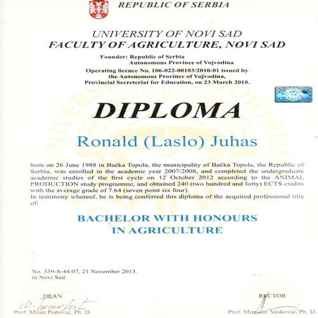 Diploma | PDF