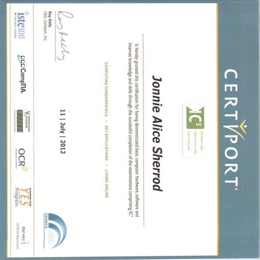 CERTIPORT IC3 CERTIFICATION | PDF