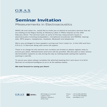 Seminar Invitation | PDF