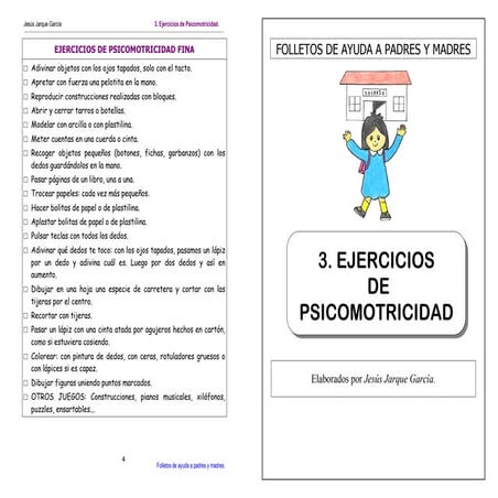 Ejercicios psicomotricidad | PDF