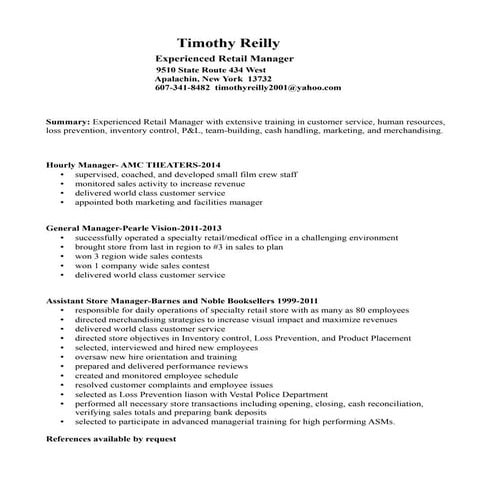 timothyreillyresume | PDF