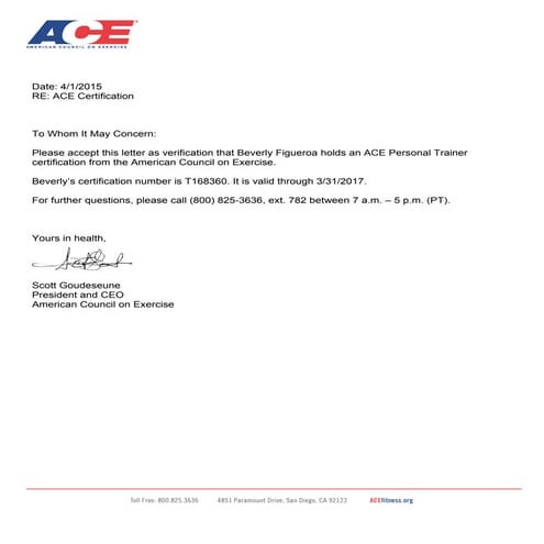 ACE-CPTCertification-Letter-2015 | PDF