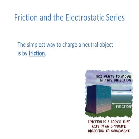03 friction and electrostatic series | PPT