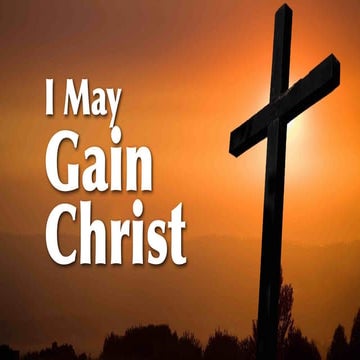 I May Gain Christ | PDF