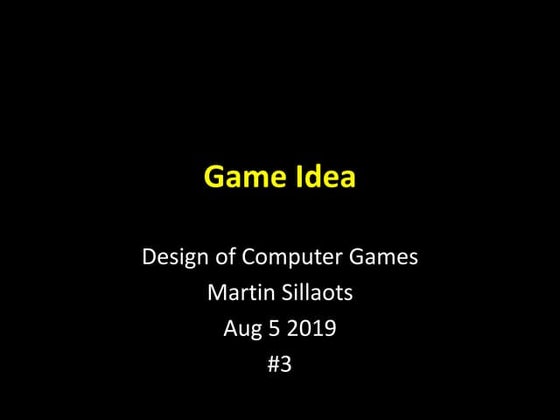 Introduction To Game Design Ppt