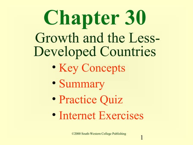 Chapter 1 economic development (1) | PPT
