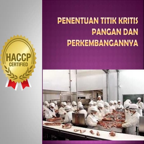 Penentuan Titik Kritis Pangan dan Pertimbangan nya | PDF