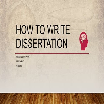 03) how to write dissertation | PPTX