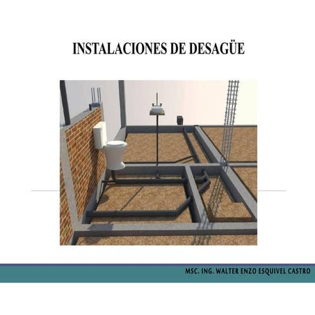 Desague cloacal calculo de pendiente | PPT