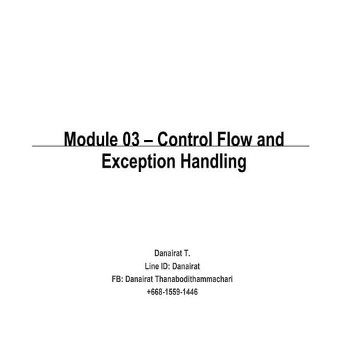 Java Programming 03 Java Control Flow Ppt 6357
