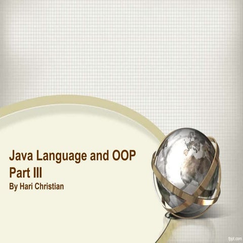 03 Java Language And Oop Part Iii Ppt 1239