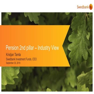 Pension 2nd pillar – Industry View | PPTX