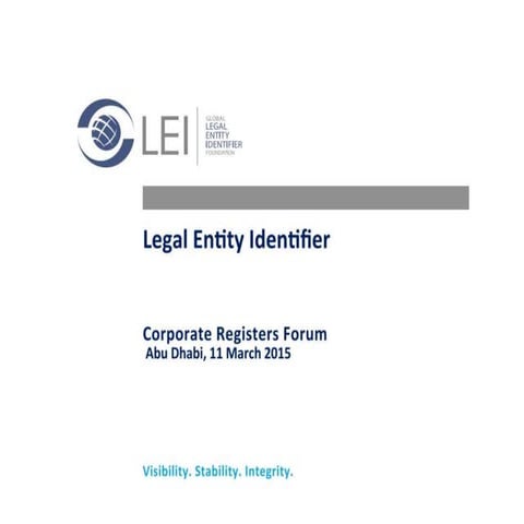Legal Entity Identifier | PPTX
