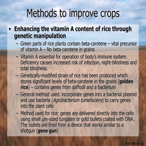 03 Methods to Improve Crops | PPT