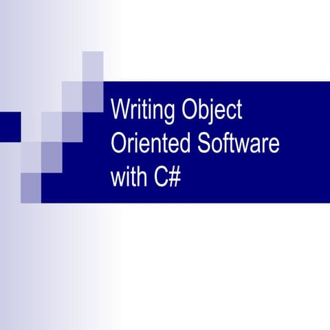 03 Oo With C Sharp Ppt Programming Languages Computing 1391