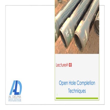 Open Hole Completion and zonal isolation | PPT